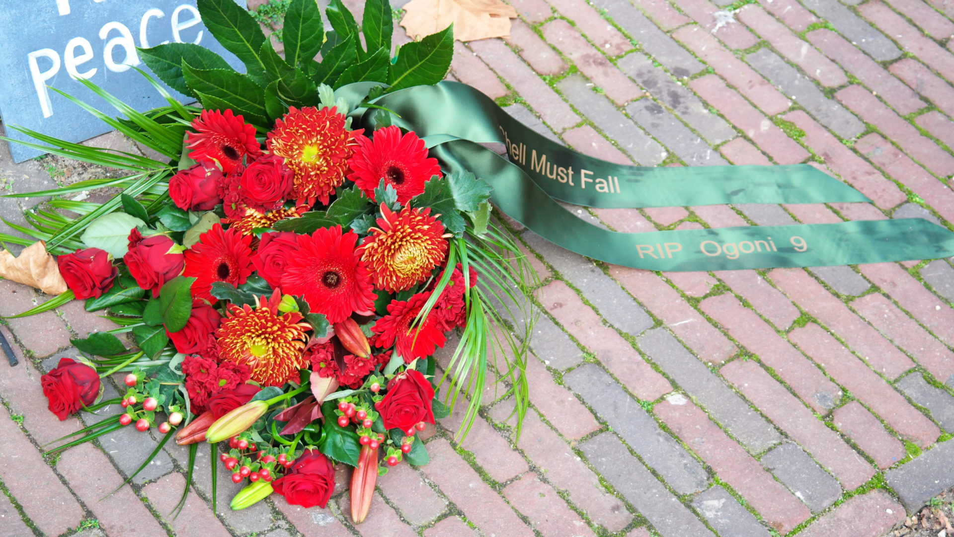 Acties in Leiden (en 8 andere steden) tegen Shell wegens de moord op de ...