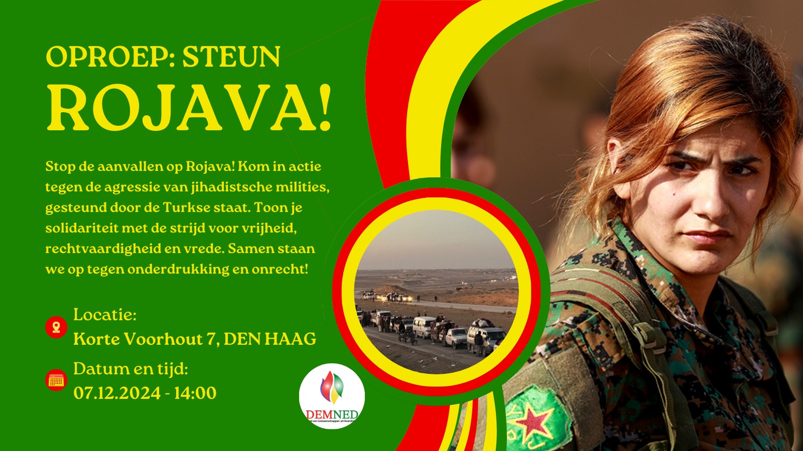 7 december, Den Haag: demonstratie "Steun Rojava" | Doorbraak.eu