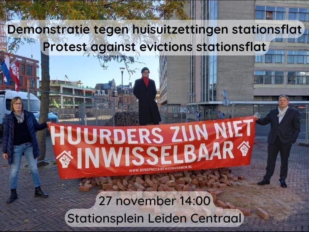 27 november, Leiden: demonstratie tegen huisuitzettingen in de ...
